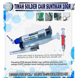 Jual TIMAH PASTA CAIR SOLDER PCB IC SMD SOLDERING JPT 10G - Kab. Madiun ...