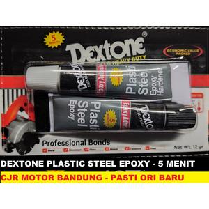 Jual WOww Lem DEXTONE Plastik Steel Lem 5 menit Lem besi plastik karet ...