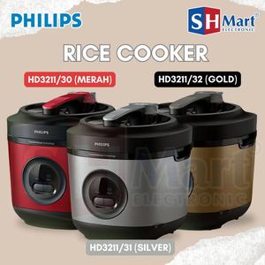 Promo Rice Cooker Philips Kapasitas 1,8 iter HD3211 Anti Lengket ...
