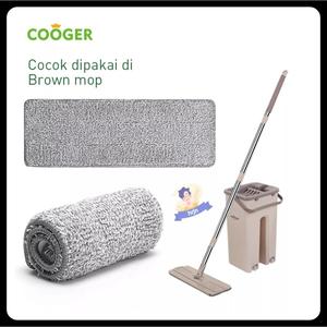 Jual KAIN PEL REFILL / KAIN PEL REFILL COOGER MICROFIBER BROWN MOP ...