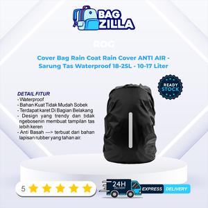 Jual Cover Bag Rain Coat Rain Cover ANTI AIR - Sarung Tas Waterproof 18 ...