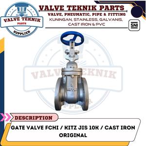 Jual GATE VALVE FCHI KITZ JIS 10K CAST IRON 5" inch FLANGE ORIGINAL ...