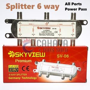 Jual Splitter 6 Way Skyview Evinix Antena Cabang TV untuk STB Set top ...