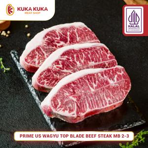 Jual Daging Sapi Prime US Wagyu Top Blade Beef steak MB 2-3 - 200gr ...