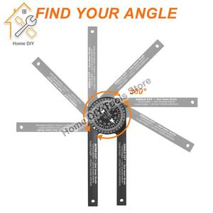 Jual Woodworking Scale Mitre Saw Protractor 360° Angle Level with ...