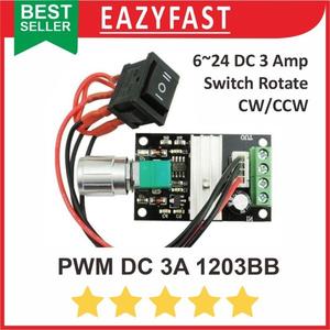 Jual PRODUK TERBARU! PWM DC 3A 1203BB Fwd Reverse CW CCW Motor Speed ...