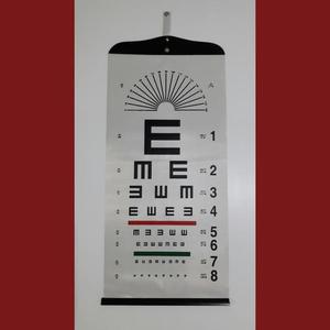 Jual SNELLEN E CHART TUMBLING E CHART Poster untuk ukur kekuatan mata ...