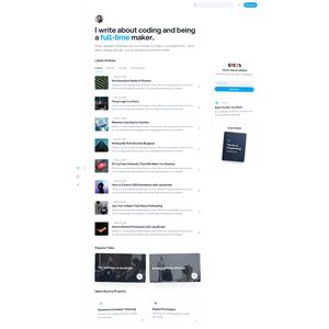 Jual DevSpace - Template Blog Pribadi Pemikiran dan Ide HTML Next.js Vue Figma - Normal Template ...