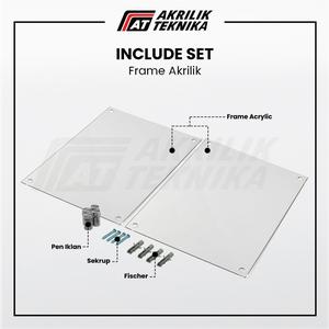 Jual Frame Bingkai Display Poster Akrilik Menu Dinding - Ukuran A3 ...