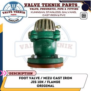 Jual FOOT VALVE MIZU CAST IRON 4" inch / FLANGE / ORIGINAL - Jakarta ...