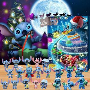 Jual Christmas Stitch Advent Calendar 24 Days Toys Disney Blind Box ...