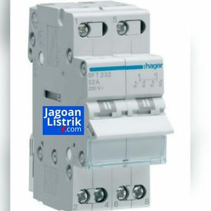 Jual COS PLN Genset On Off Hager 2P 32A Change Over SFT232 Switch Hage ...