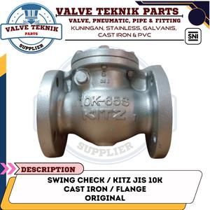Jual SWING CHECK VALVE 10K KITZ CAST IRON 10" inch / FLANGE / ORIGINAL ...