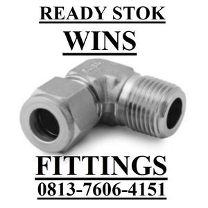 Jual FD-LOK Male Elbow Connector 1/4" OD X 1/2" NPT SS 316 Stainless Steel Malecon Tube ...