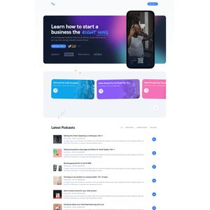Jual Podcast - Template Website untuk Podcast Acara Startup Saas Bisnis Developer HTML Next.js ...