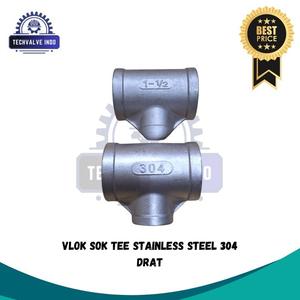 Jual VLOK SOK TEE STAINLESS STEEL 304 DRAT UKURAN 3/8" INCH x 1/4"INCH ...