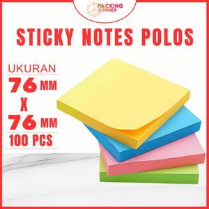 Jual Sticky Notes Memo 76x76 Polos Penanda Pengingat Kertas Buku Tempel ...