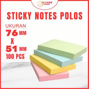 Jual Sticky Notes Memo 76x51 Polos Penanda Pengingat Kertas Buku Tempel ...