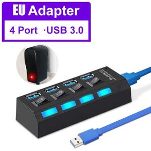 Jual USB Hub 7 Port 3.0 High Speed Adaptor Power Supply Port Laptop ...