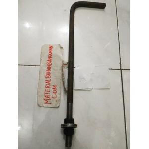Jual Anchor Bolt L 16 Mm X 400 Mm Baut Angkur Struktur Bangunan Baut ...