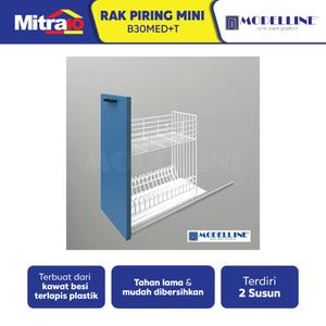 Jual Modeline Rak Piring Mini 2 Susun Dan Tatakan B30MED+T Putih ...