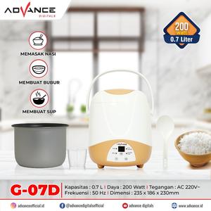 Jual Mini Rice cooker Advance G-07D Mini Rice Cooker Multi Fungsi 3 in ...
