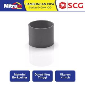 Jual Scg Sok Sambungan Pipa Pvc SOCKET-D Grey 100 4 Inch Abu - Kota ...