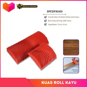 Jual Kuas Cat Kayu Rubber Roller Brush Wood Graining Alat Pembuat ...