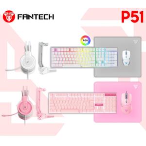 Jual Fantech P51 5 IN 1 Gaming Combo Power Bundle - Keyboard Mouse Headset Mousepad - PINK ...