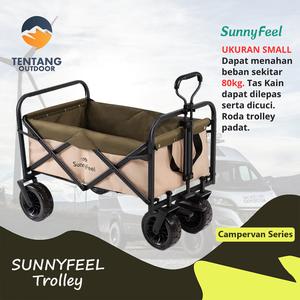 Jual SUNNYFEEL Troli Lipat Portable Camping Outdoor Trolley Kapasitas ...