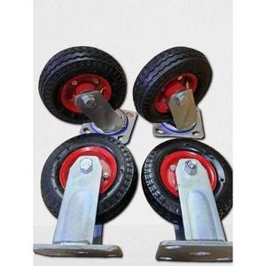 Jual roda troli trolley ban Angin 6" Inch (2Putar + 2 Mati) roda trolly ...