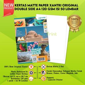 Jual Kertas Matte Paper Double Side A4 120gsm - Matte Paper A4 - Kota ...
