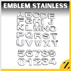 Jual Emblem Abjad Huruf Stiker Letter Alfabet Tempel Mobil Huruf ...