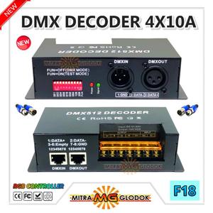 Jual DMX 512 CONTROLLER DECODER 4 x 10 A ~ 4 CHANNEL 40A DC 12V-24V LED ...