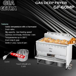 Jual GETRA Gas Deep Fryer Free Standing GF-60MP / GETRA low pressure GF ...