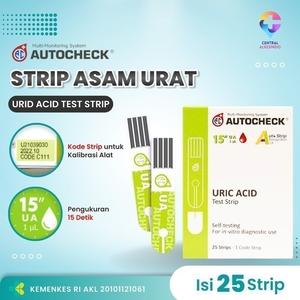 Jual Strip Asam Urat Autocheck / Uric Acid Strip Cek Asam Urat Central ...