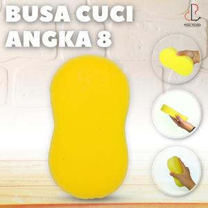 Jual Sponge Busa Cuci Mobil Motor Piring Kuning 8 Busa Foam Wash Tebal ...