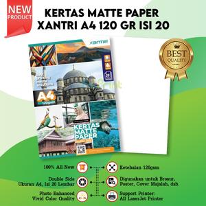 Jual Kertas Photo Matte Paper Double Side A4 120gsm Printer Paper ...