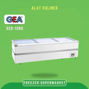 Jual Chest Freezer GEA SCD-1280 Kulkas Freezer Kaca Sliding Original ...
