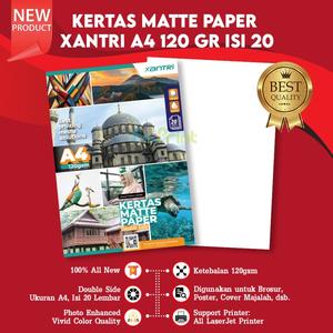 Jual Kertas Matte Paper Double Side 120gsm, Kertas Matte Printer A4 ...