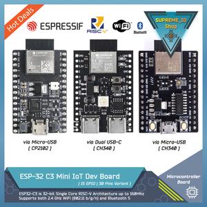 Jual ESP32-C3 mini RISC-V 32-bit ESPRESSIF Microcontroller SoC IoT Wifi + BLE Bluetooth 5.0 Dev ...