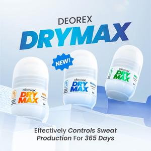 Jual Deorex Dry Max Anti Perspirant Deodorant Roll On 30 ml - ORIGINAL ...