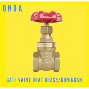 Jual Gate valve 3" inch drat kuningan/brass ONDA - Gate valve ONDA kngn ...