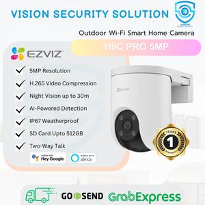 Promo Ezviz H8C Pro 3K 5MP Outdoor CCTV Pan & Tilt Wifi IP Camera Smart Tracking - Smart CCTV ...