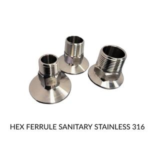 Jual Ferrule Sanitary Stainless 316 drat 3/4" inch DN20 / Ferrule Drat ...