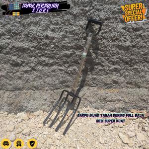 Jual Garpu Tanah Injak Full Baja Besi Kualitas - Garpu Injak 4 Gigi ...