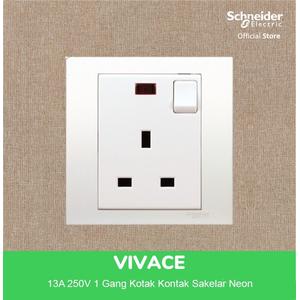Jual Schneider Electric Wiring Vivace 13A 250V 1 Gang Stop Kontak AC ...