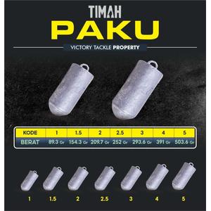 Jual TIMAH PANCING TIMBAL PEMBERAT MODEL PAKU UNTUK MANCING DASARAN ...