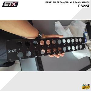 Jual Panel Speakon & XLR 2U - 24 Lubang - STX PS224 Plat Besi untuk Rak ...