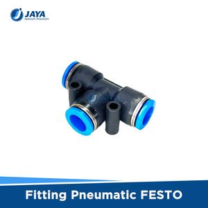 Jual FESTO Fitting Push-In T Connector QST-10 / Fitting Pneumatic Festo ...